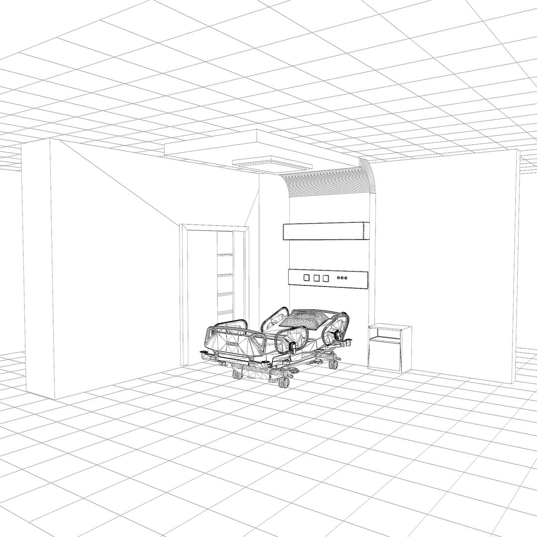 Hospital Room 3D Model - TurboSquid 2161224