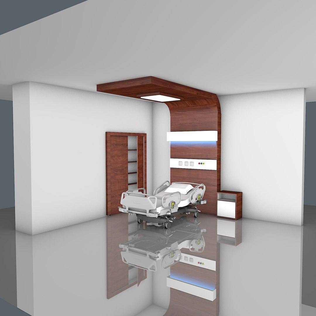 Hospital Room 3D Model - TurboSquid 2161224