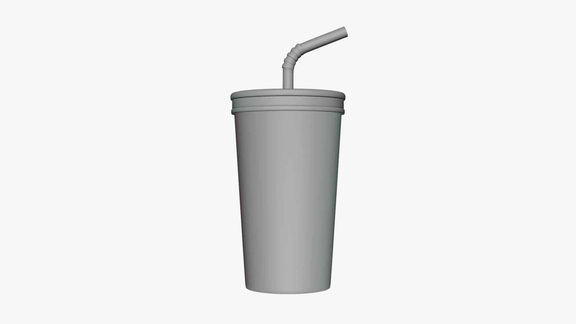 3D Basic Soda Cup - Geometry Only No Textures No Materials - TurboSquid ...