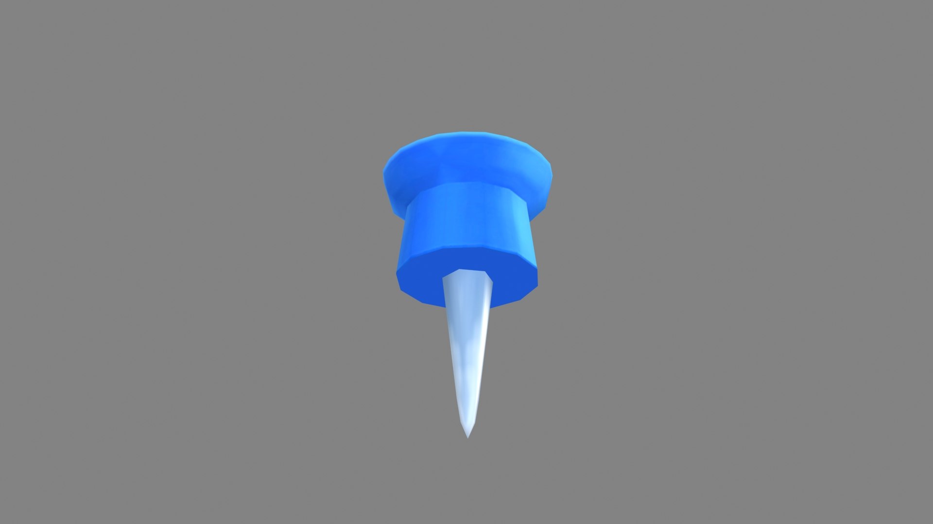 Cartoon pushpin Low-poly 3D model 3D - TurboSquid 1961566