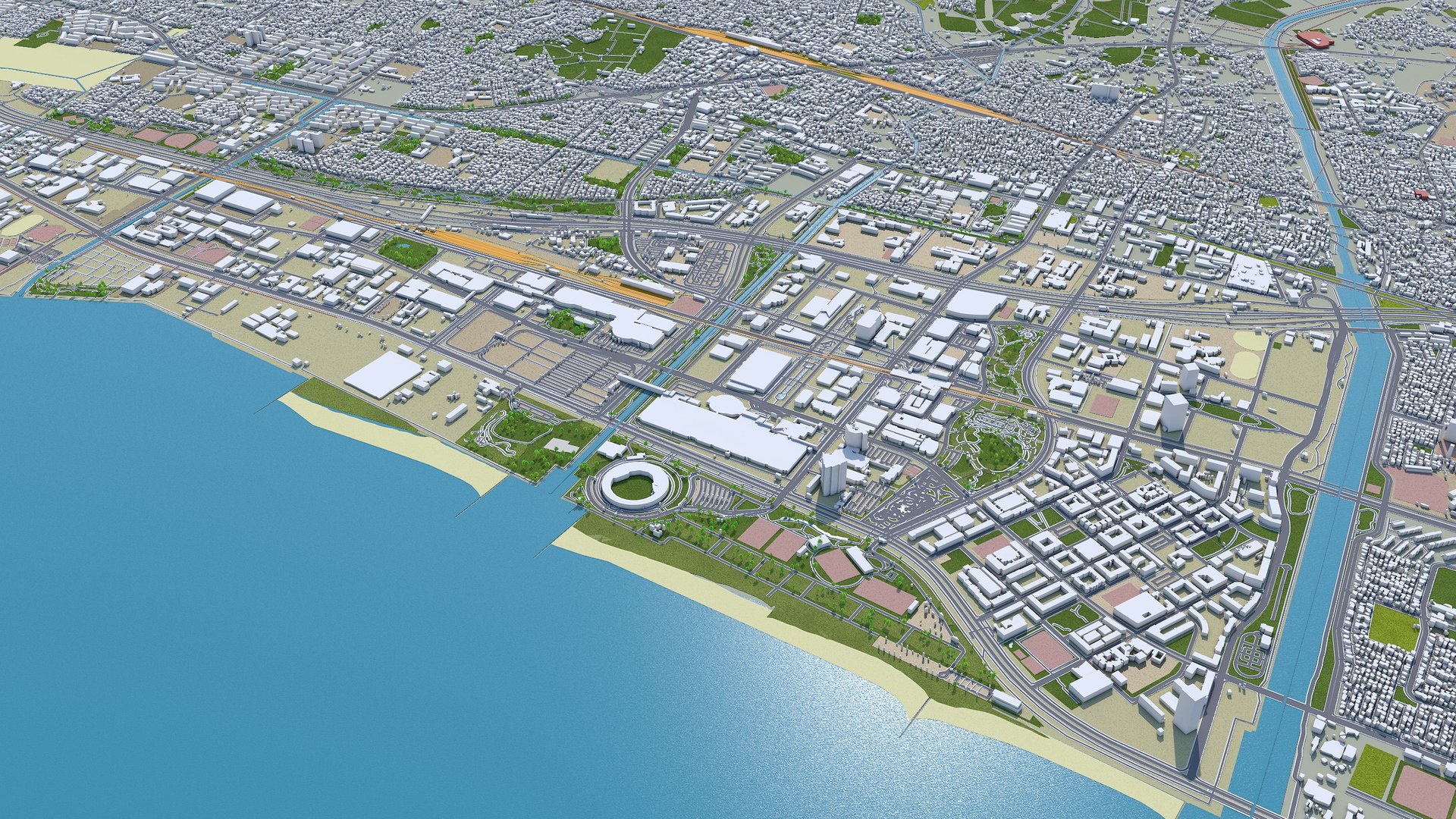 3D Model Funabashi Chiba Japan - TurboSquid 2042072