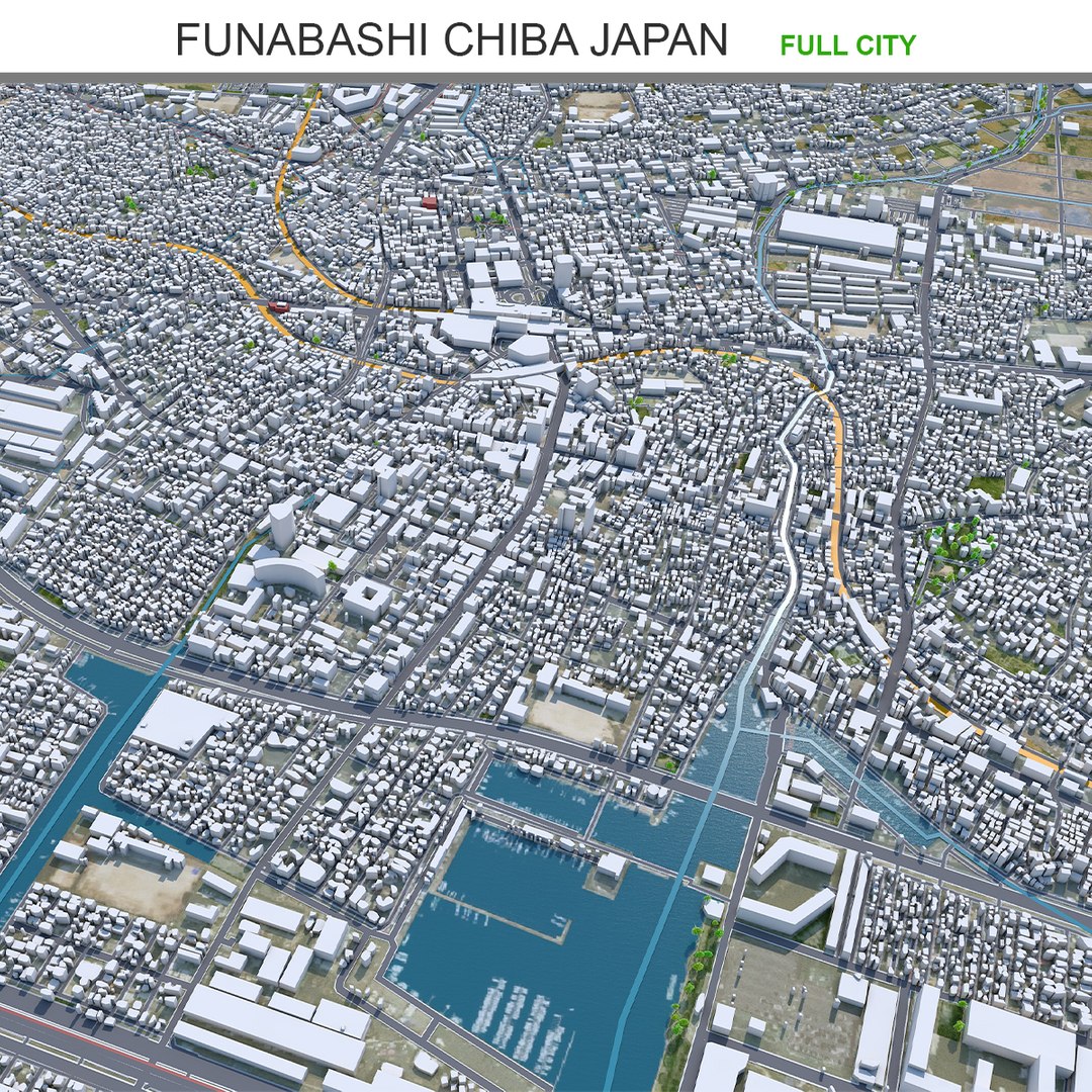3D Model Funabashi Chiba Japan - TurboSquid 2042072