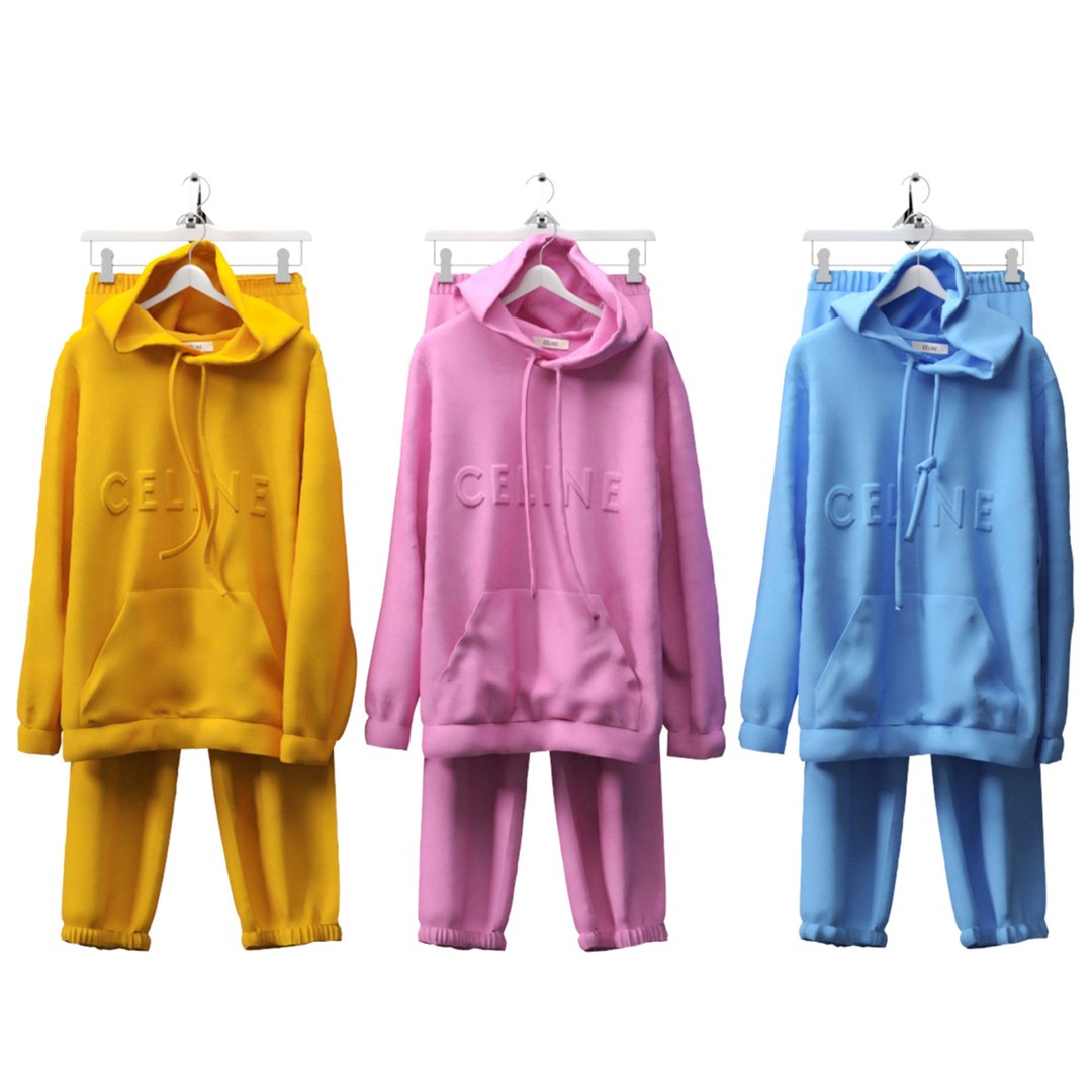 3D Tracksuits Set - TurboSquid 1768631