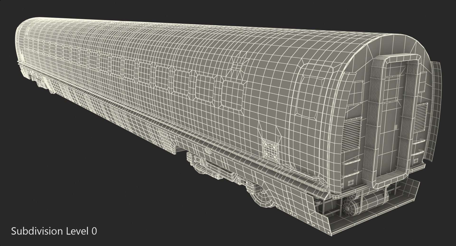 Speed Train Passenger Wagon 3D Model - TurboSquid 1265003