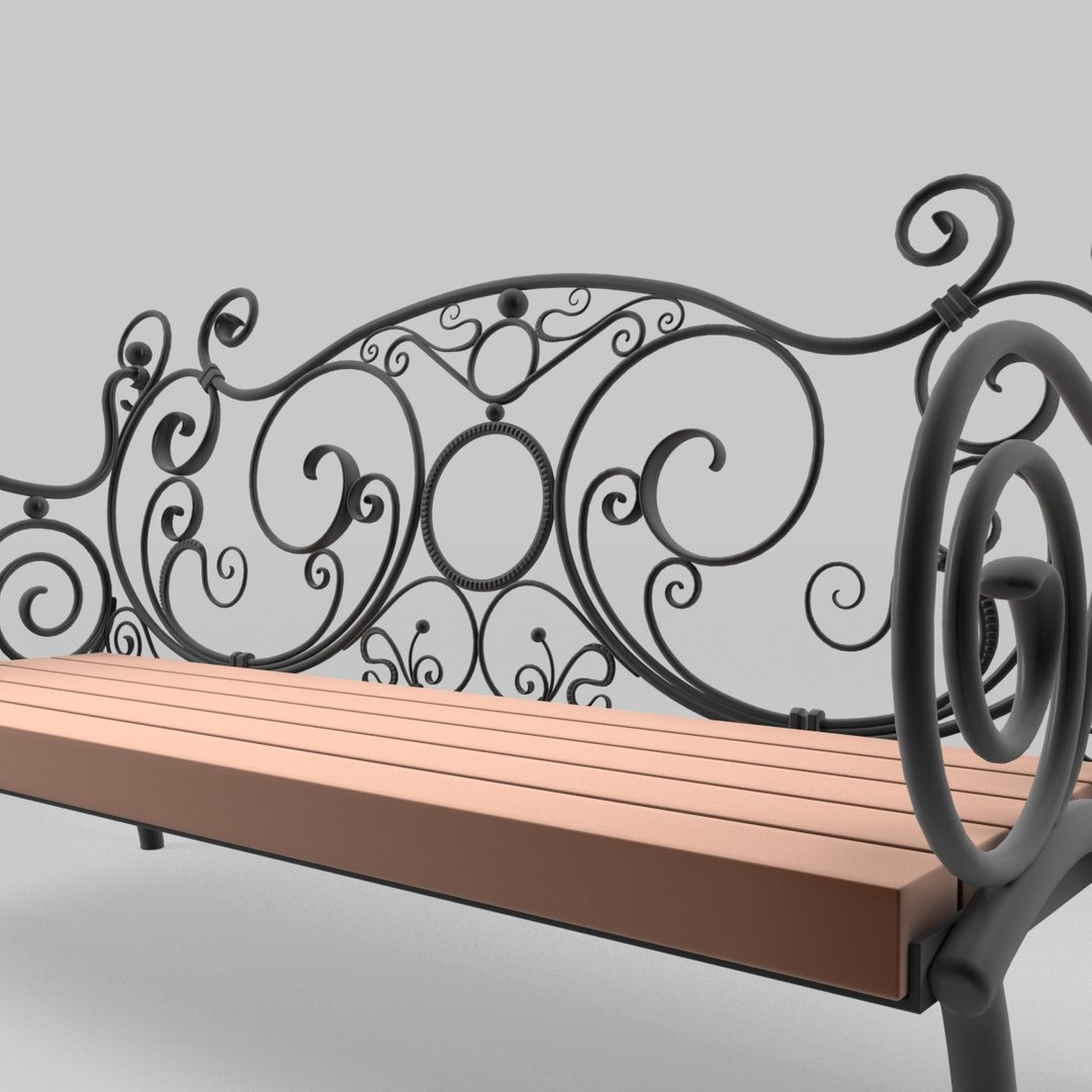 3D Model Forged Bench - TurboSquid 1190636