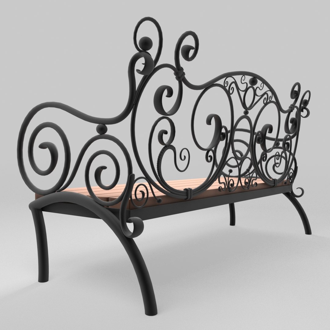 3D Model Forged Bench - TurboSquid 1190636