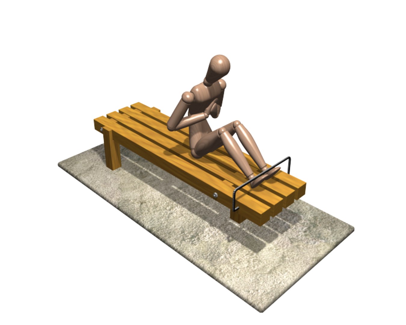 3d Character Wooden Model