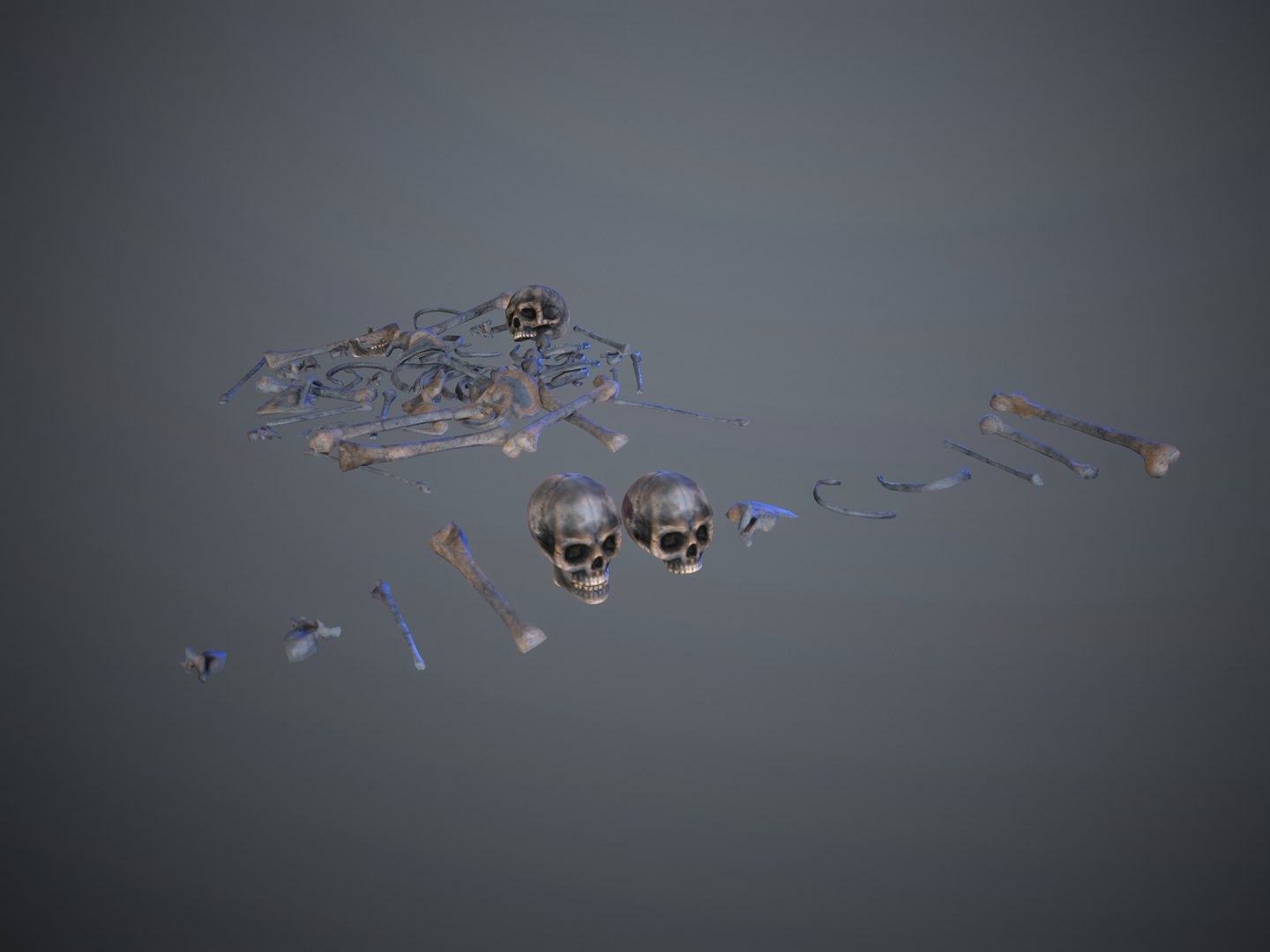 Skulls1 Alien Bones 3D Model - TurboSquid 1488305