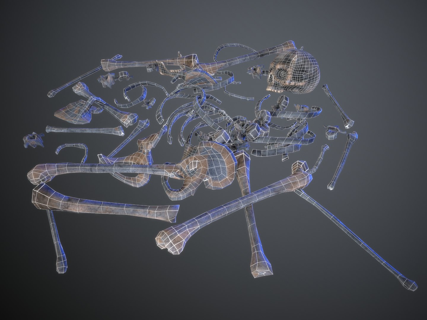 Skulls1 Alien Bones 3D Model - TurboSquid 1488305