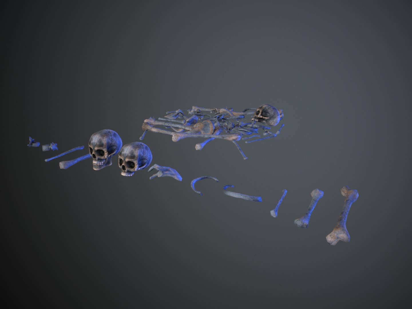 Skulls1 Alien Bones 3D Model - TurboSquid 1488305