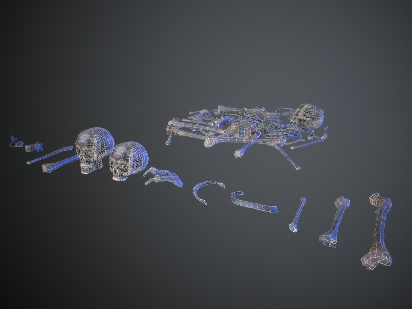 Skulls1 Alien Bones 3D Model - TurboSquid 1488305