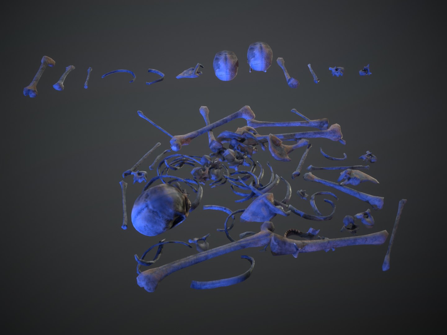 Skulls1 Alien Bones 3D Model - TurboSquid 1488305