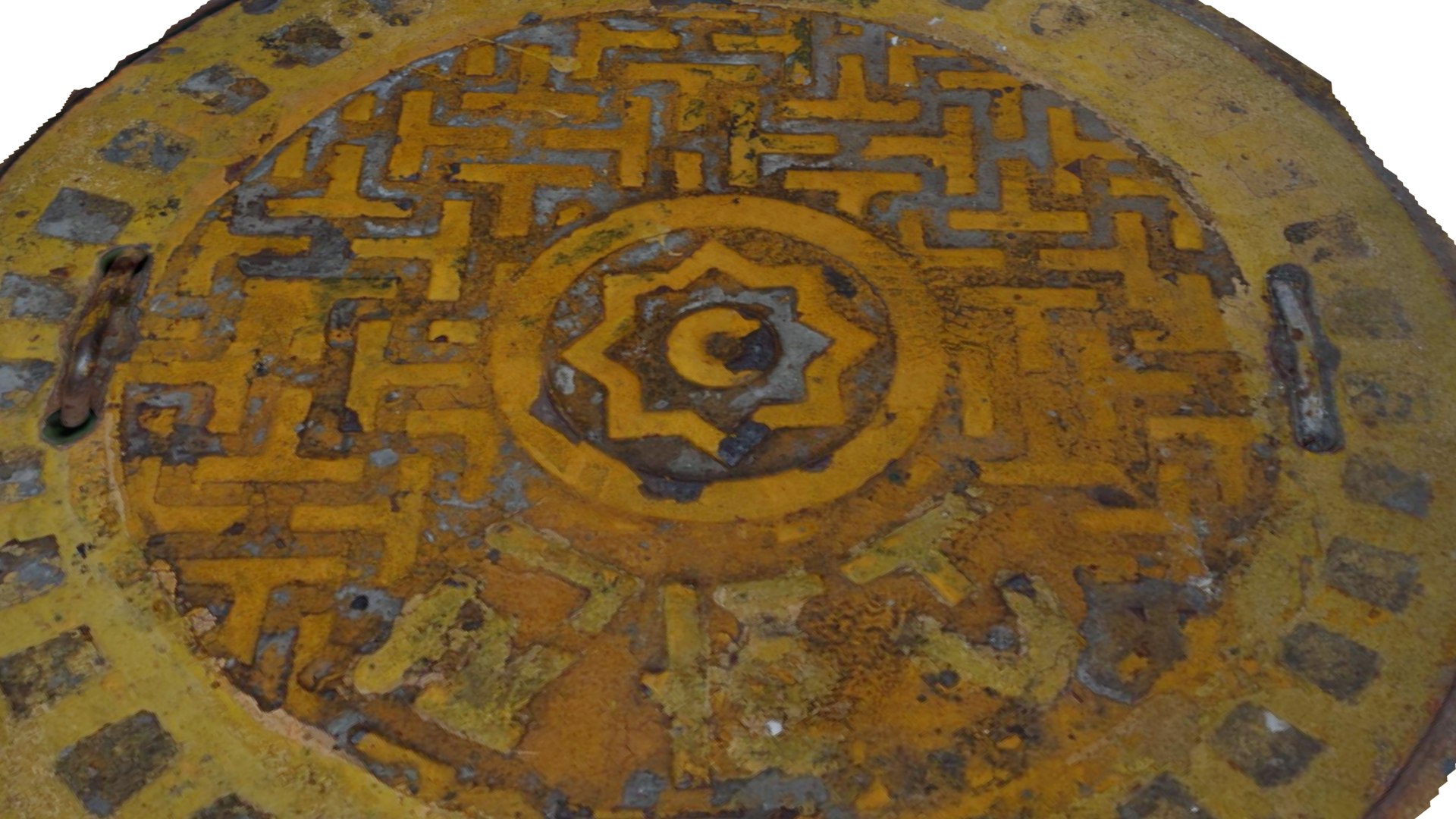 3D Korean Style 7 Manhole Set Model - TurboSquid 1848479