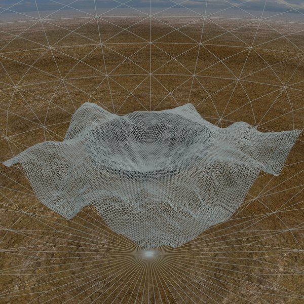 3d model crater