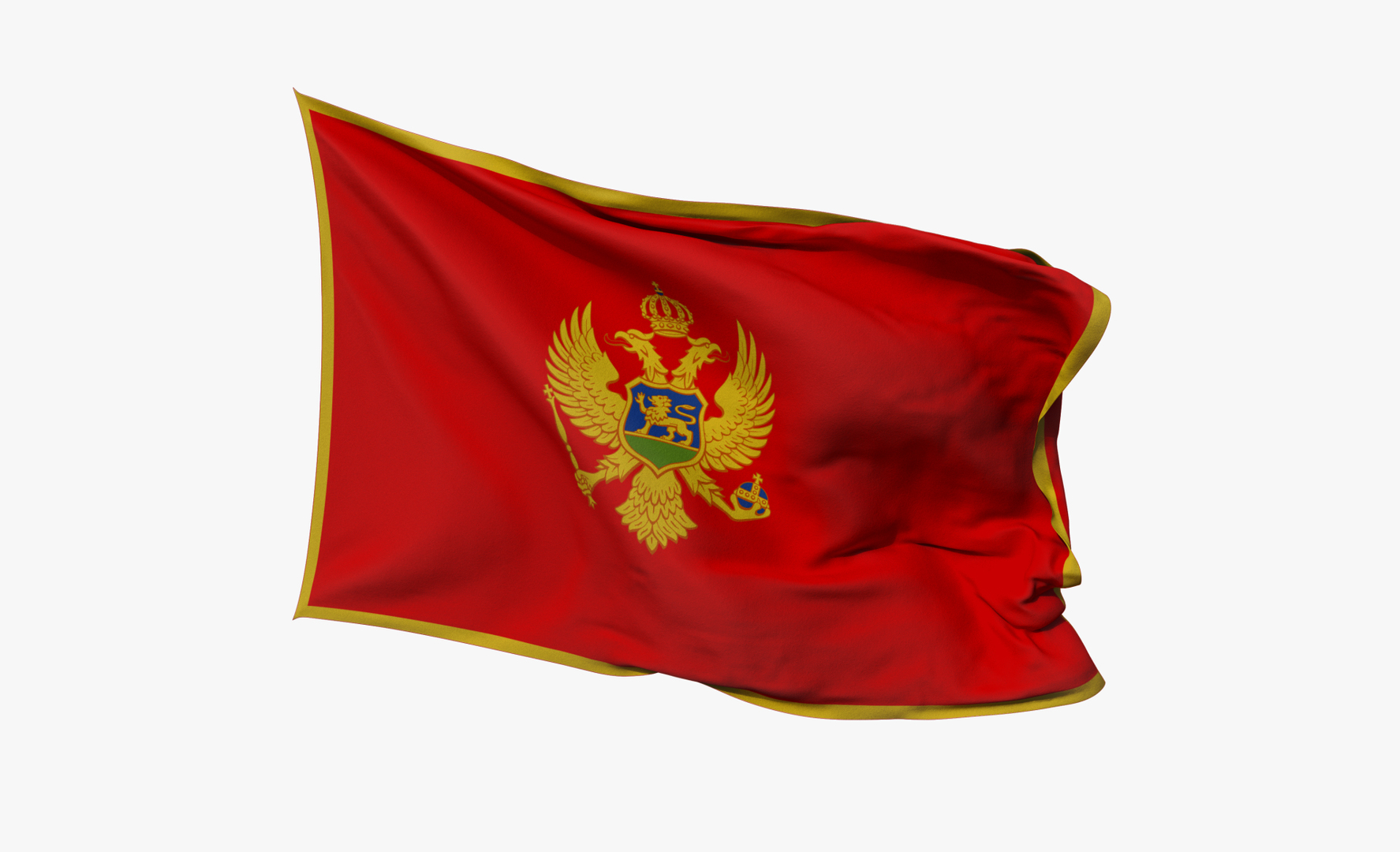 3D Model Realistic Animated Flag - Microtexture Rigged - Put Your Own ...