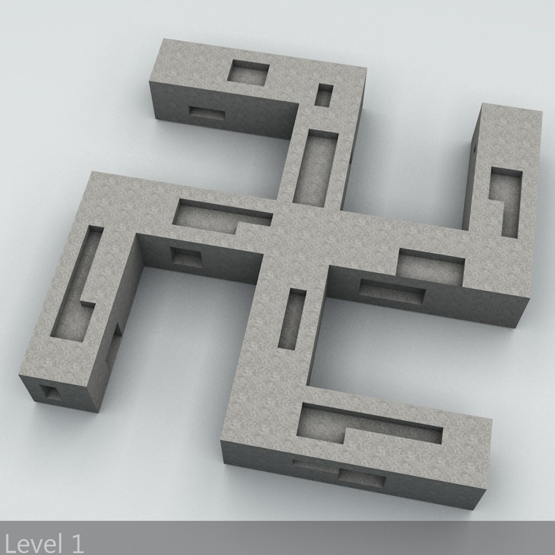 Oriental Religious Swastika 3D Model - TurboSquid 1239748