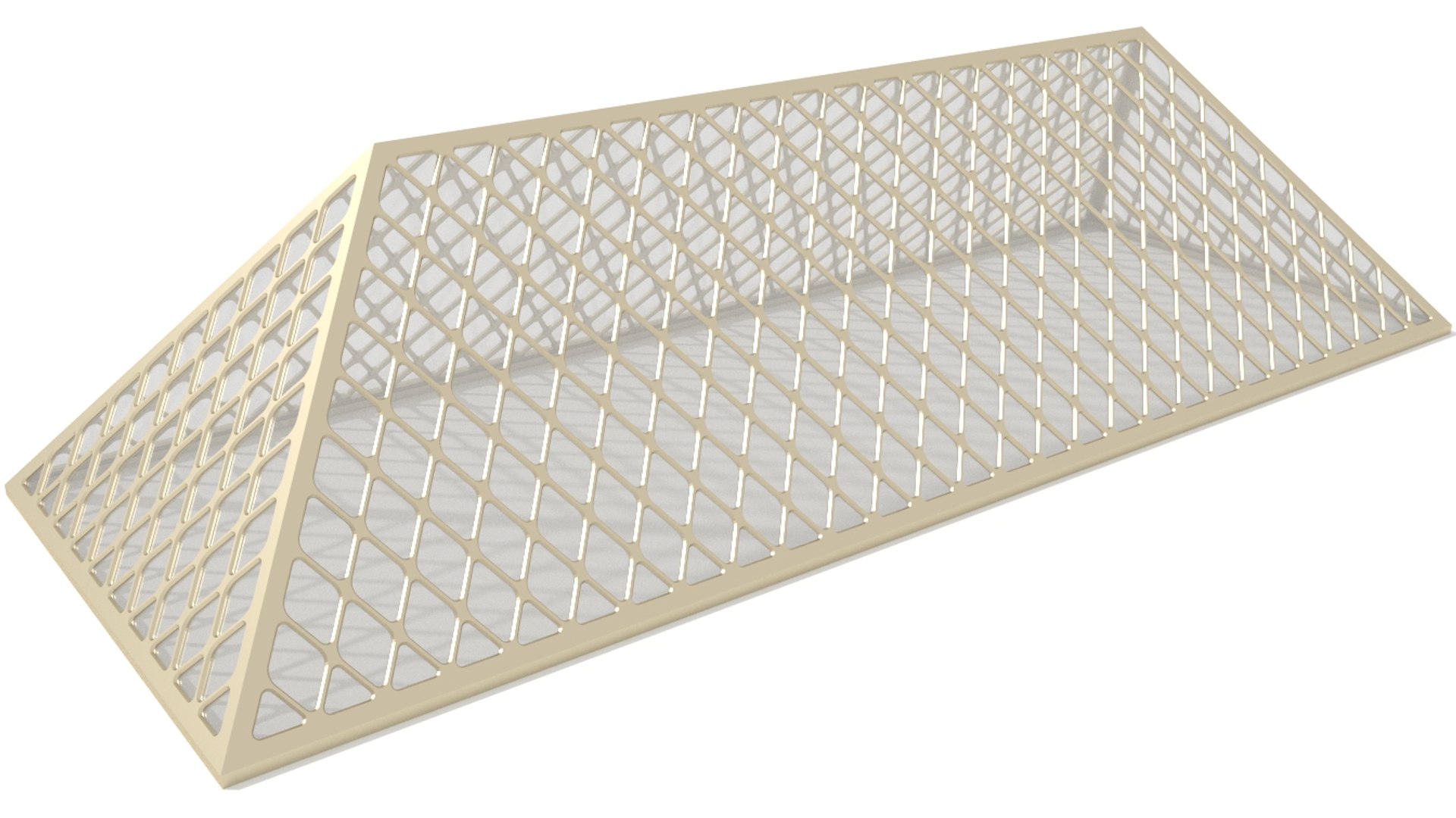 3d Pyramid Hall Smooth Model