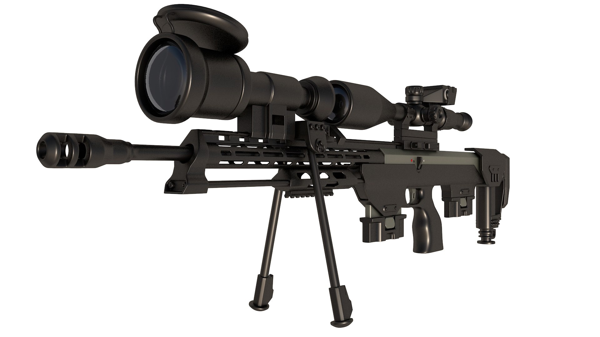 3D Sniper Rifle DSR-50 Model - TurboSquid 1993678