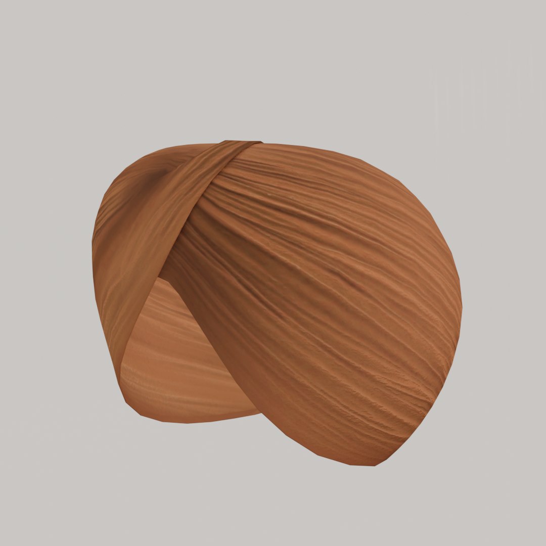 3D Realistic Punjabi Sikh Turban With 5 Different Colors - TurboSquid ...