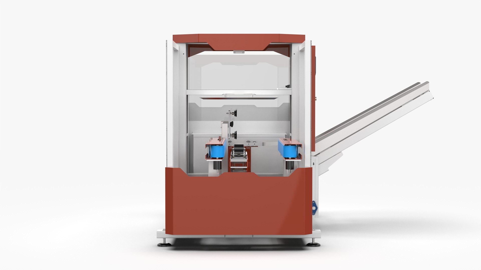 3D Model Fully Automatic Box Unpacking Machine - TurboSquid 2097351