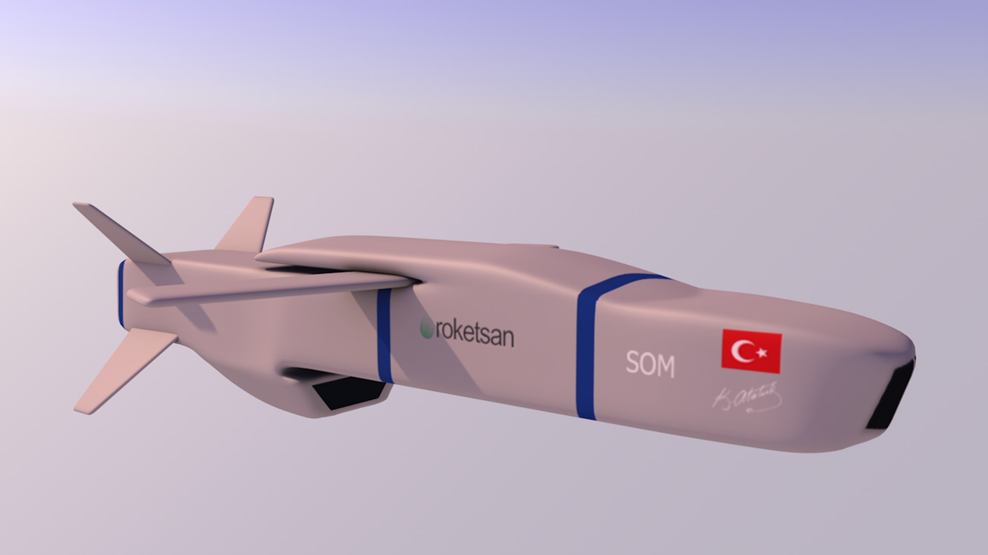 3D Som Missile Model - TurboSquid 1322672