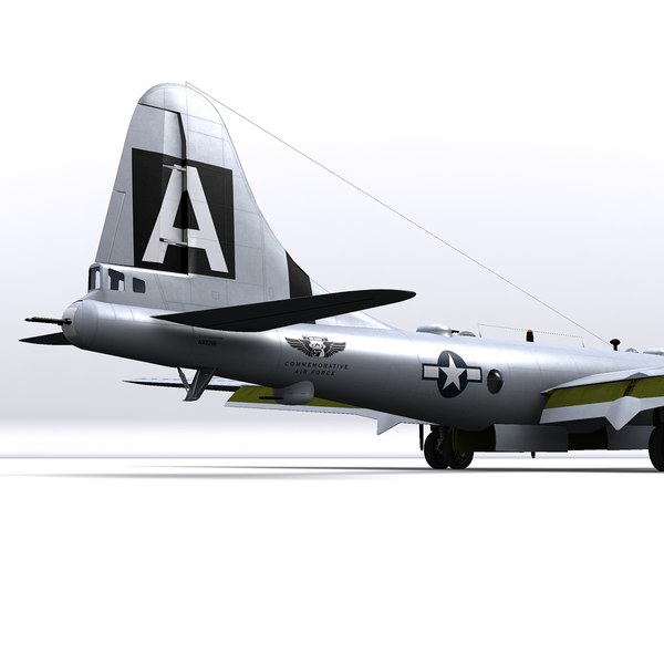superfortress bomber fifi 3d model