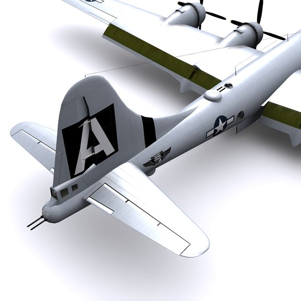 superfortress bomber fifi 3d model