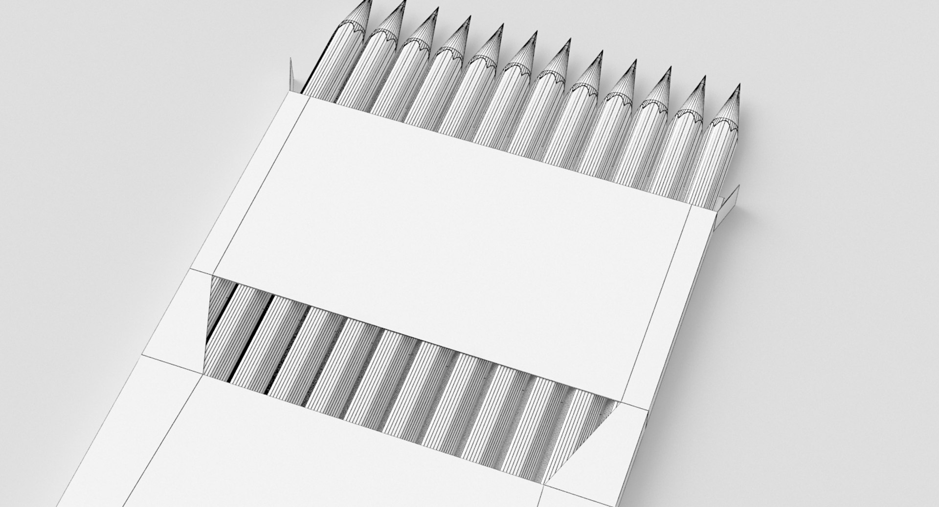 Pencils box 3D model - TurboSquid 1415224