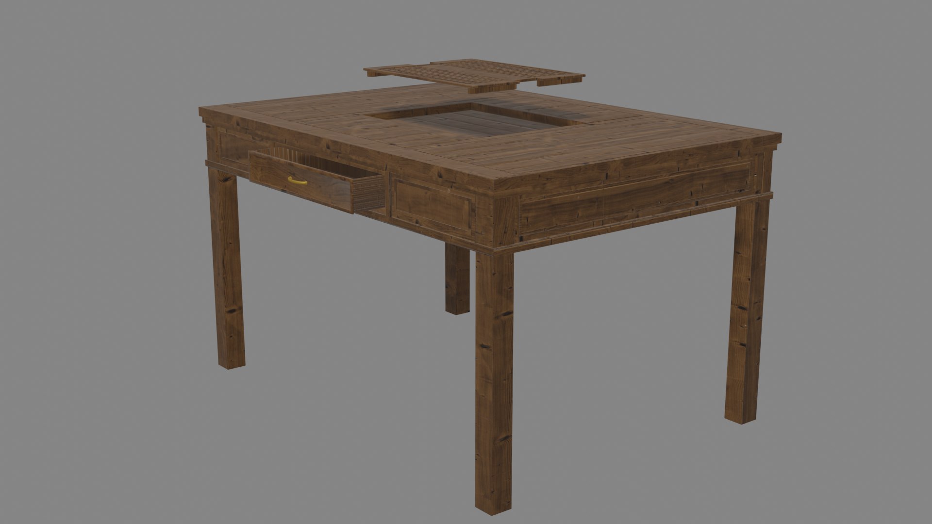 Tea Desk With Tea Tray 3D Model - TurboSquid 2019858