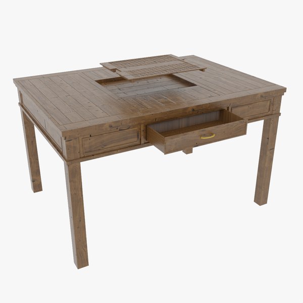 Tea Desk with Tea Tray 3D model - TurboSquid 2019858