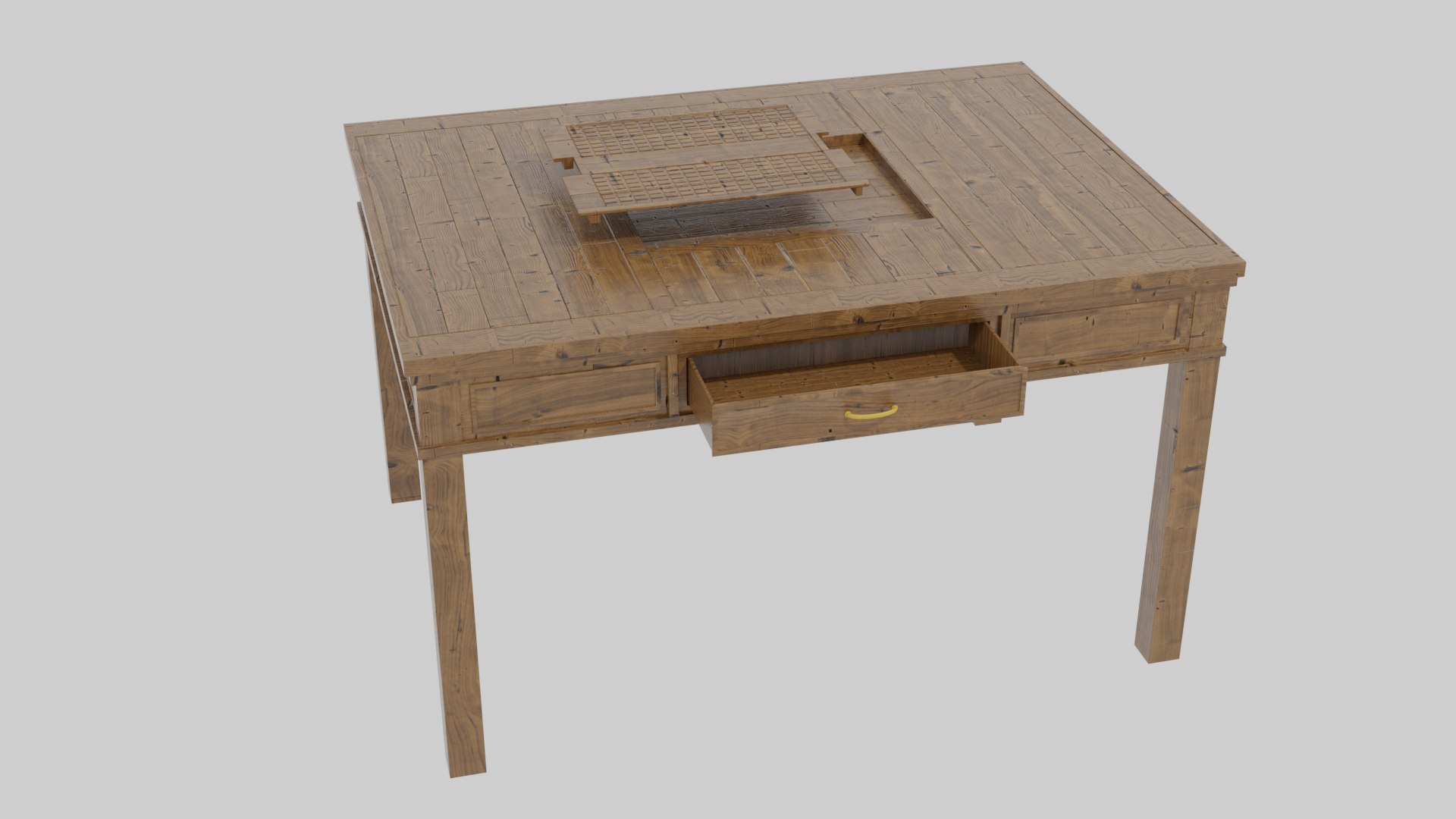 Tea Desk With Tea Tray 3D Model - TurboSquid 2019858