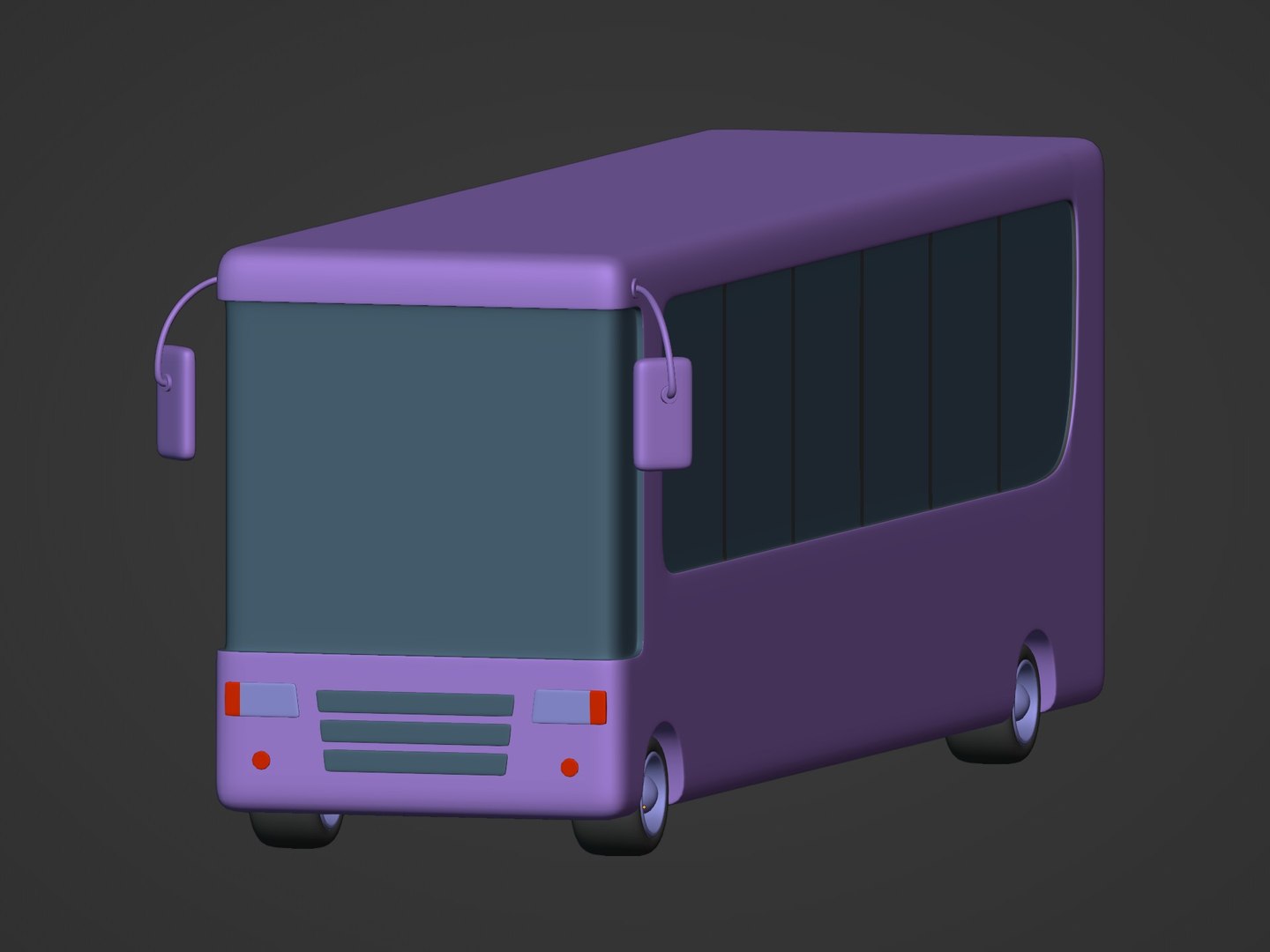 Cartoon Tour Bus 3D Model - TurboSquid 1856553
