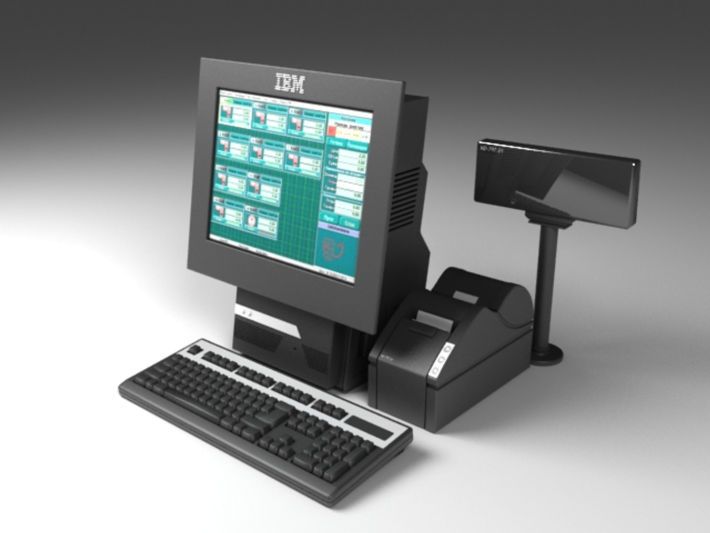 Cash Device 3d Model