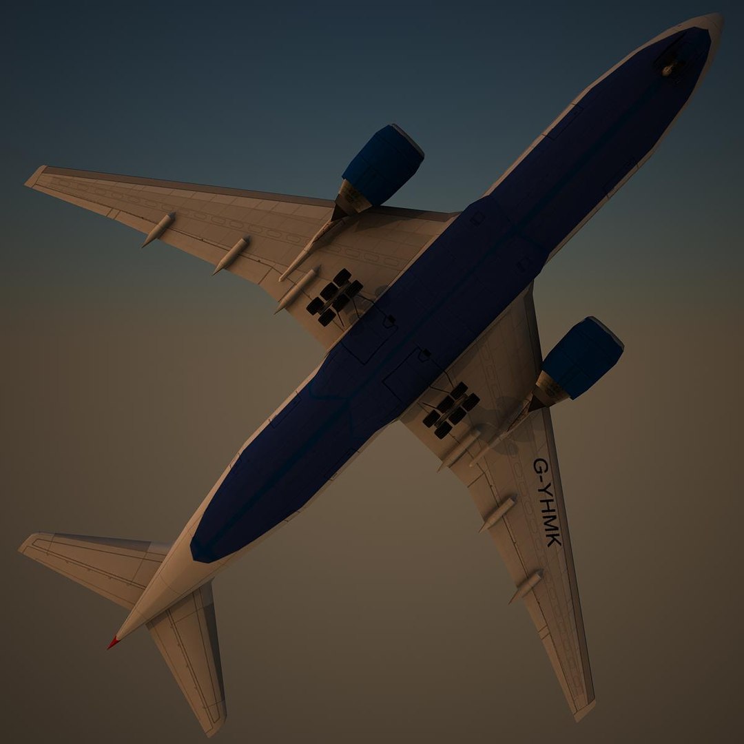 3d boeing 777-200 baw model