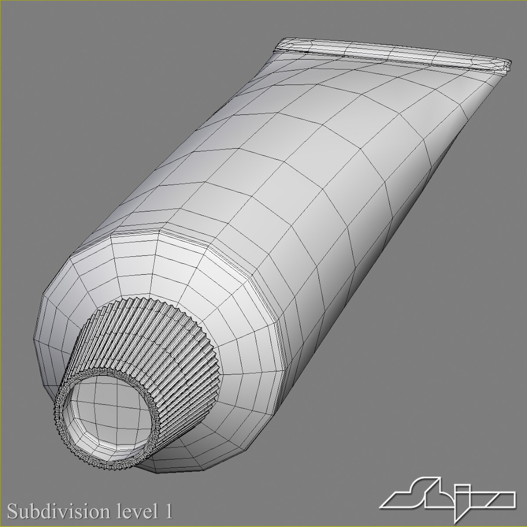 tube toothpaste 3 3d model