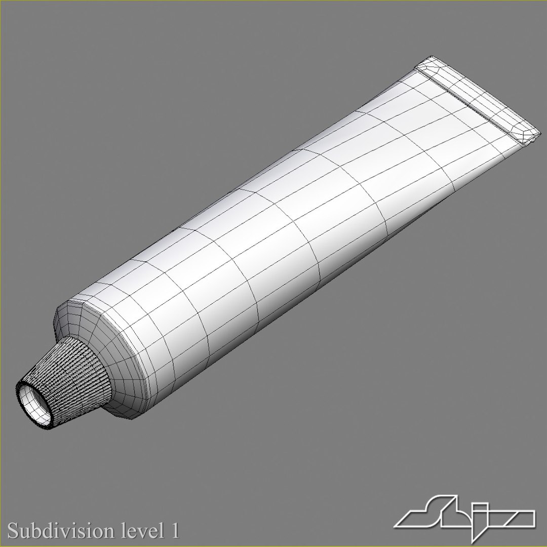 Tube Toothpaste 3 3d Model
