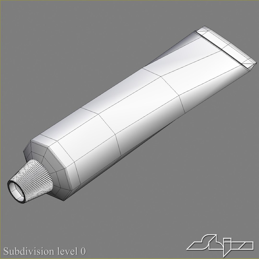 Tube Toothpaste 3 3d Model