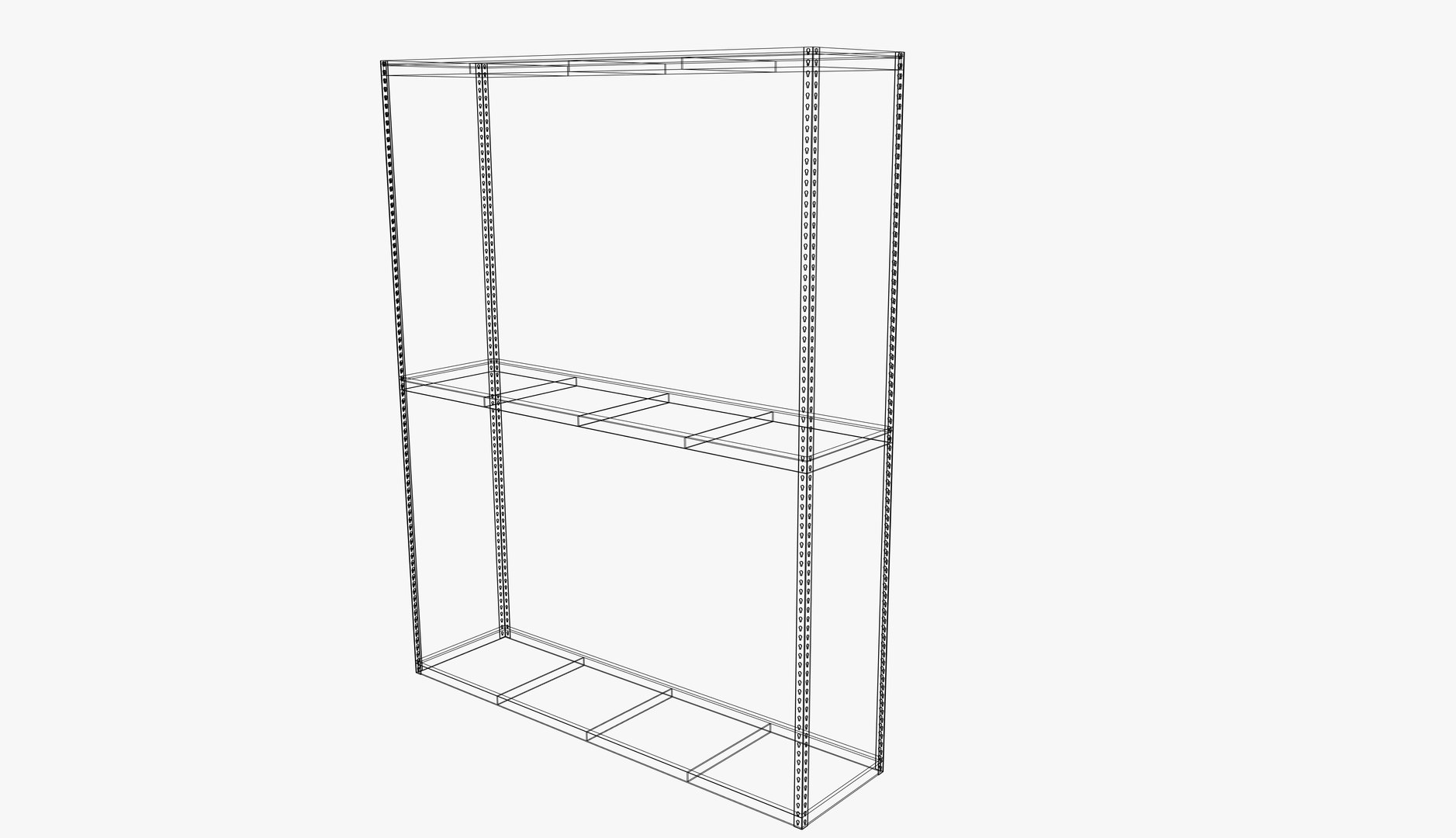 Free 3D Model Storage Rack - ULINE - H-2980 Wide - TurboSquid 2287411