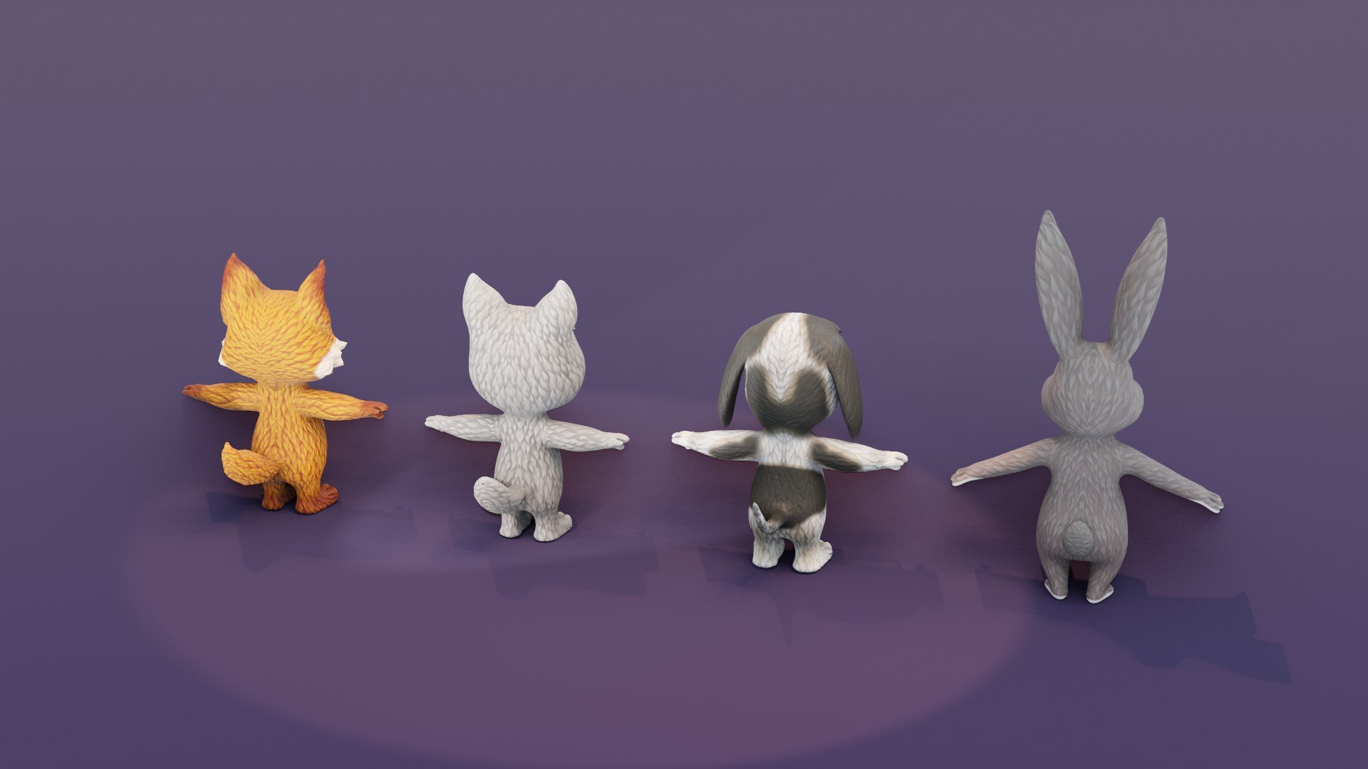 3D Animated Cartoon Animals Pack 10 Model - TurboSquid 2093101