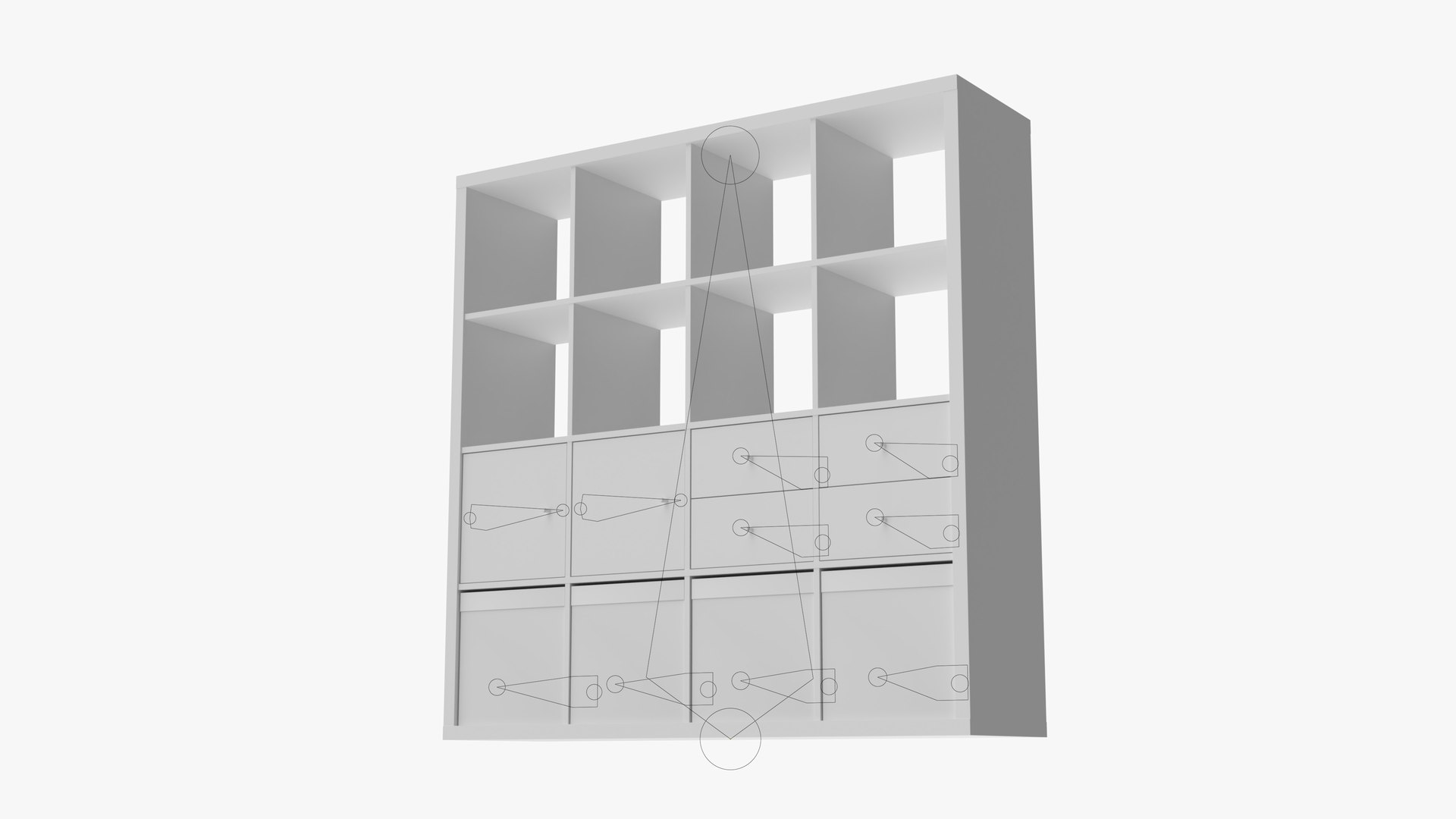 Ikea KALLAX Shelf Rig 3D Model - TurboSquid 1799132