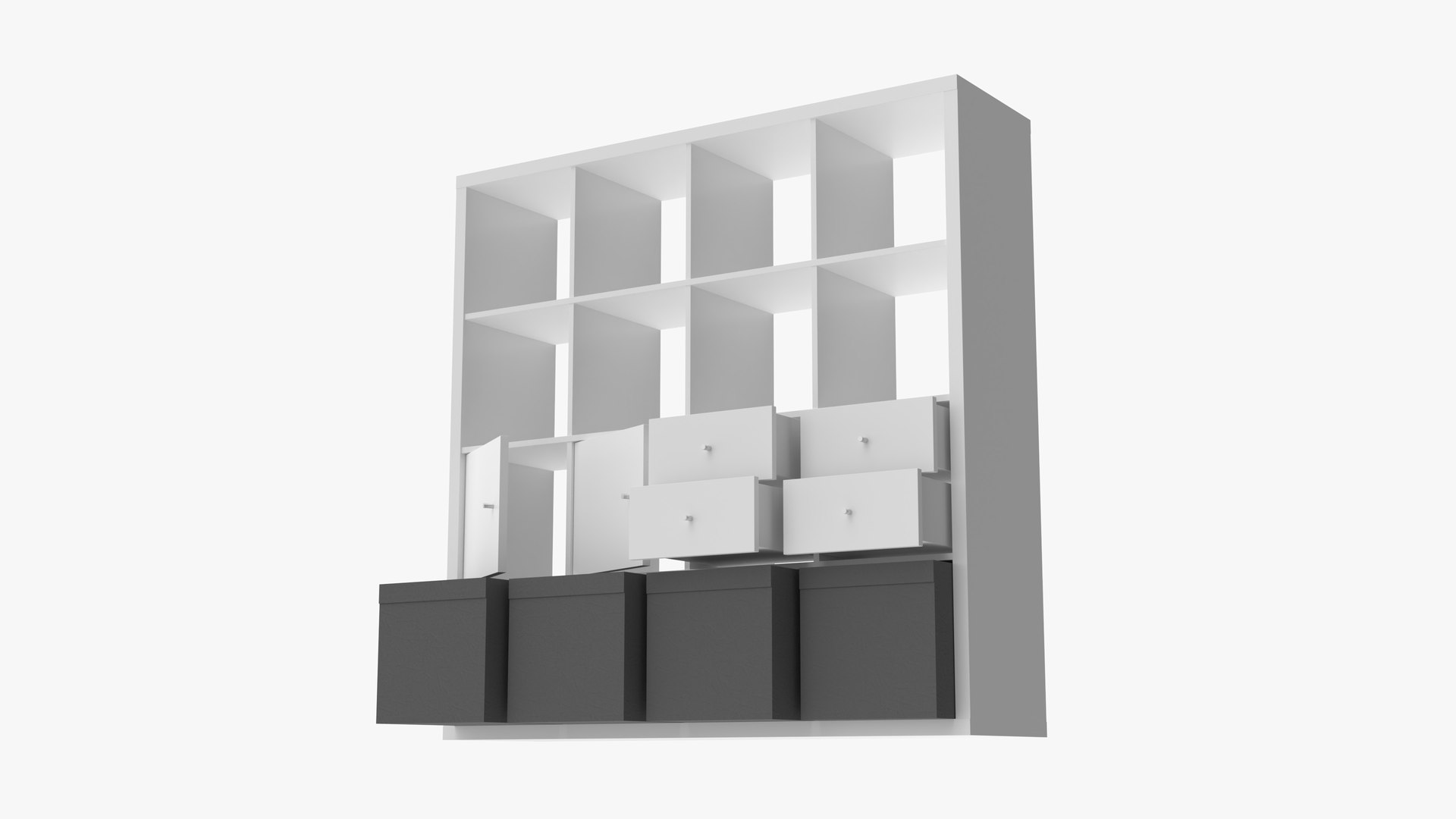 Ikea KALLAX Shelf Rig 3D Model - TurboSquid 1799132