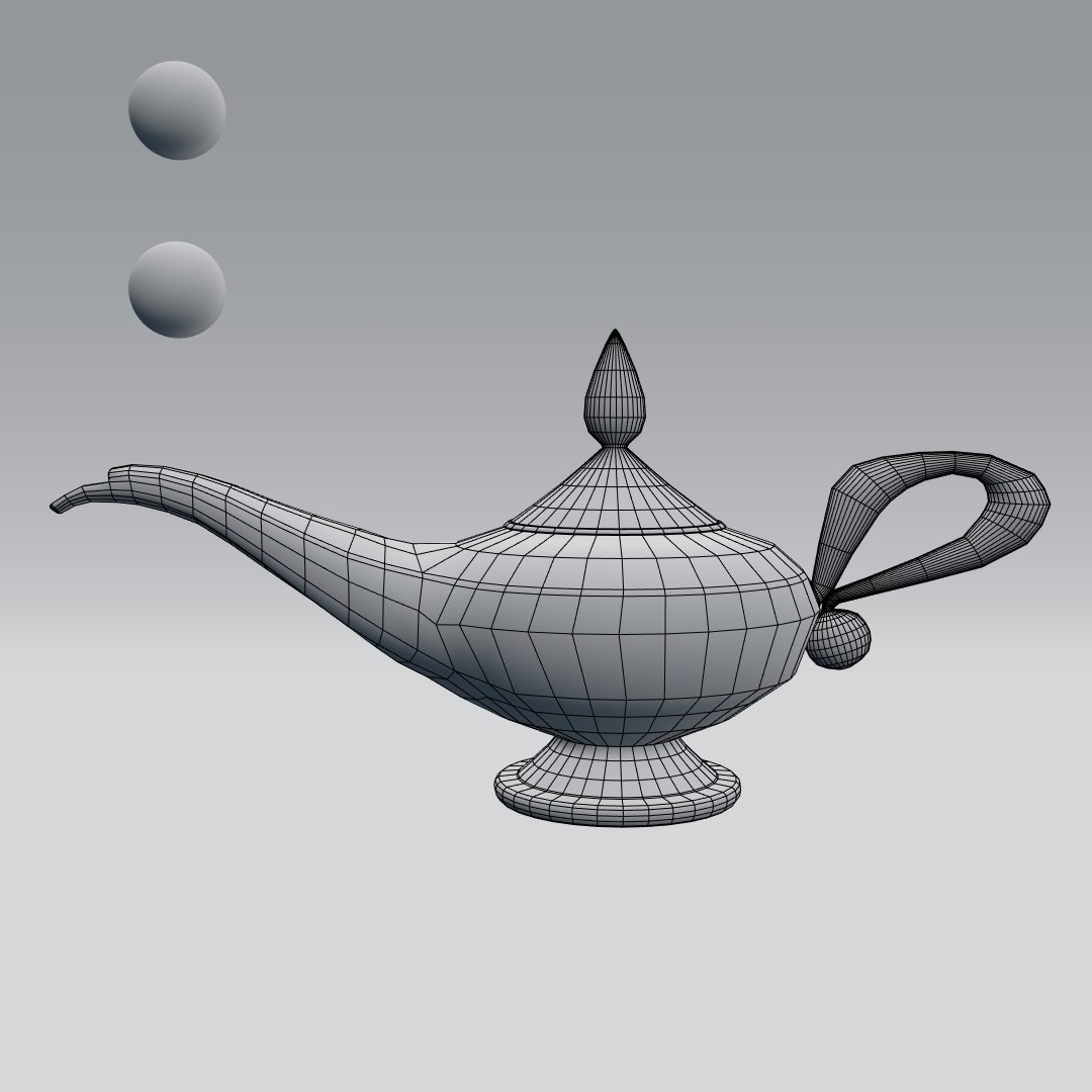 Free 3D Model Vintage Magic Lamp - TurboSquid 1508972