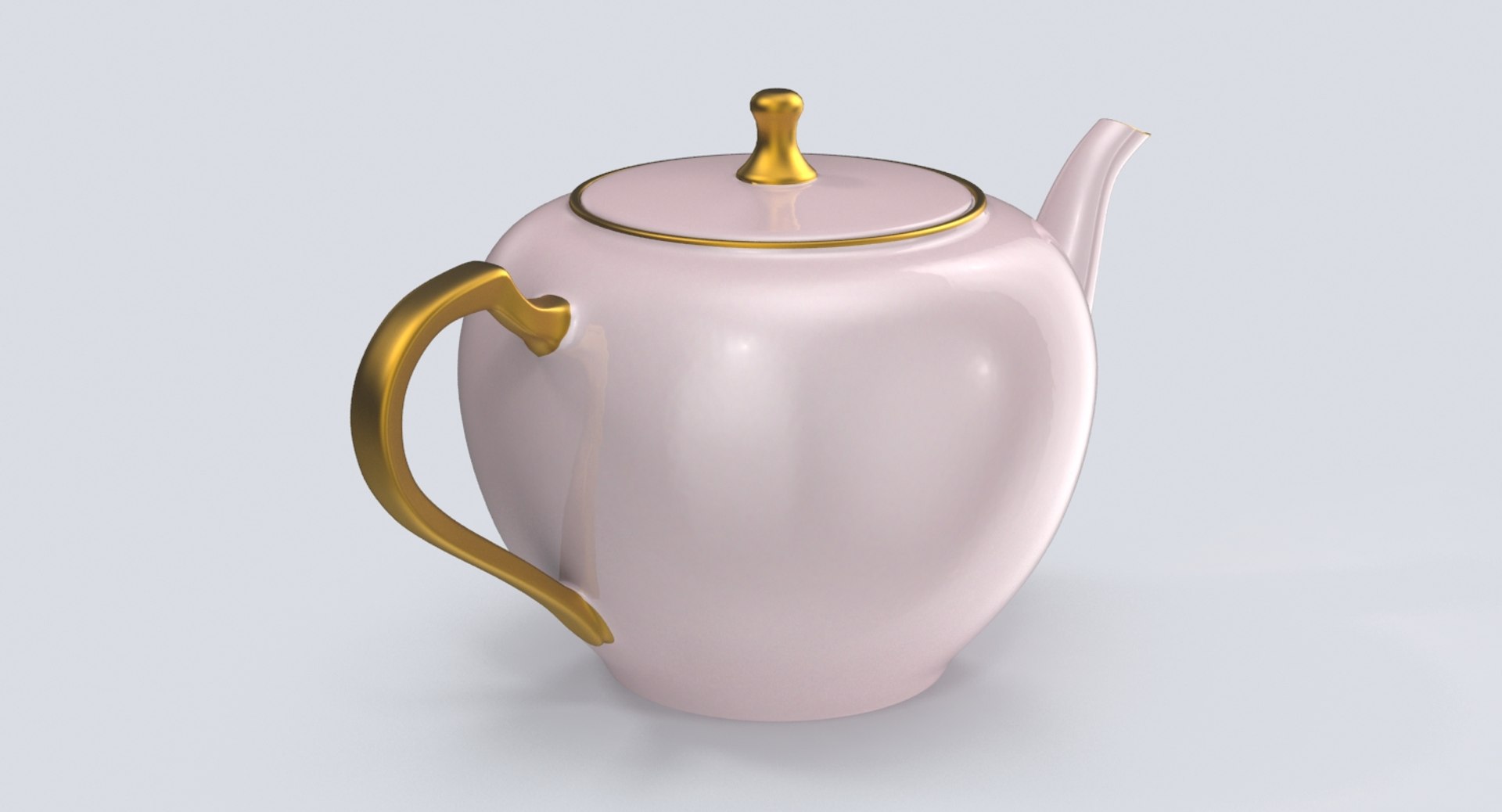 princess tea pot 3d max