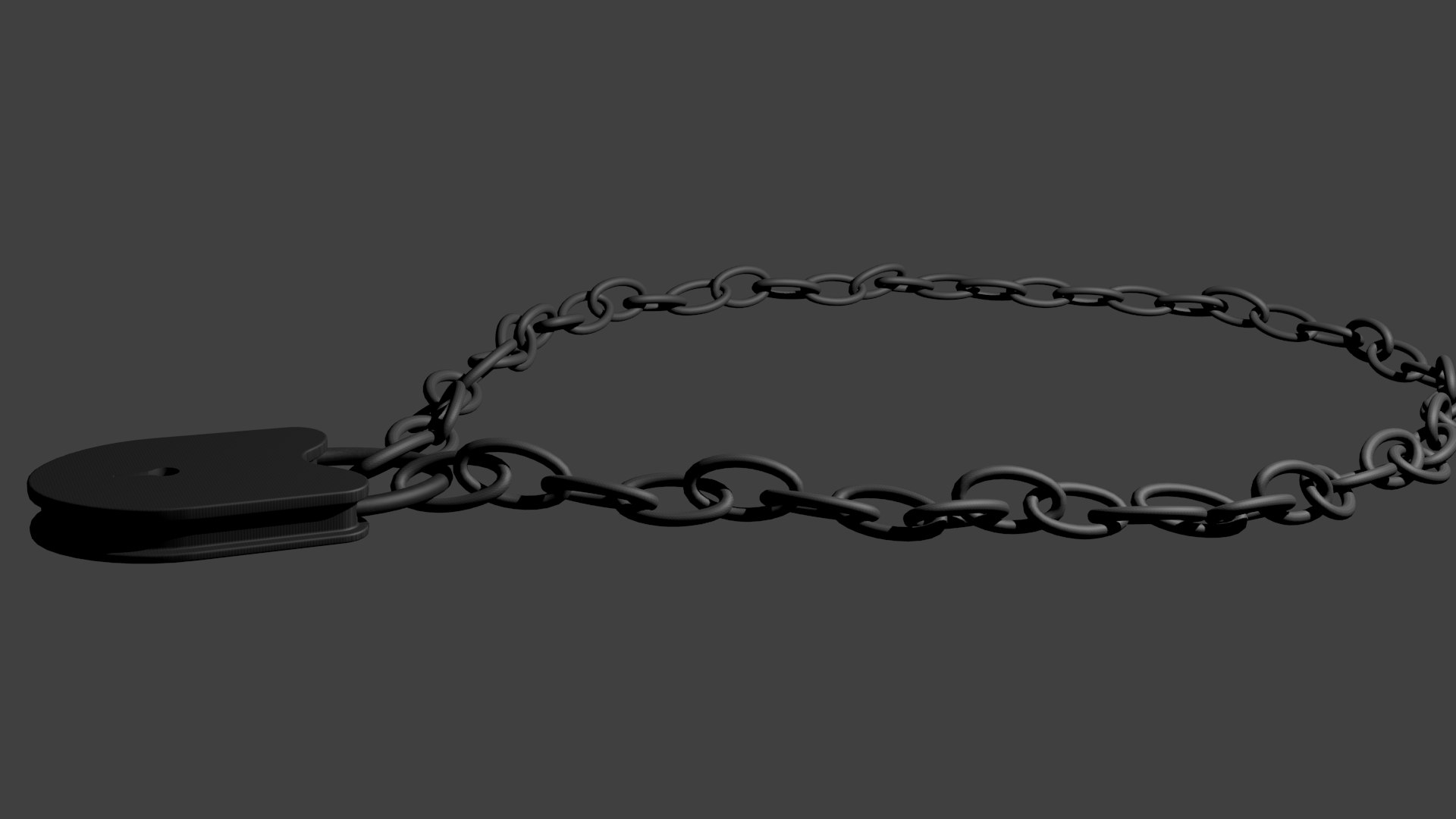 realistic chain 3d obj