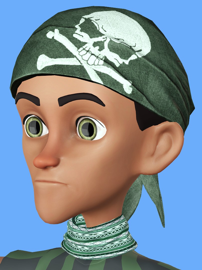 3D Cartoon Rigged Cute Style Little Boy-Sam Character 3D Model ...