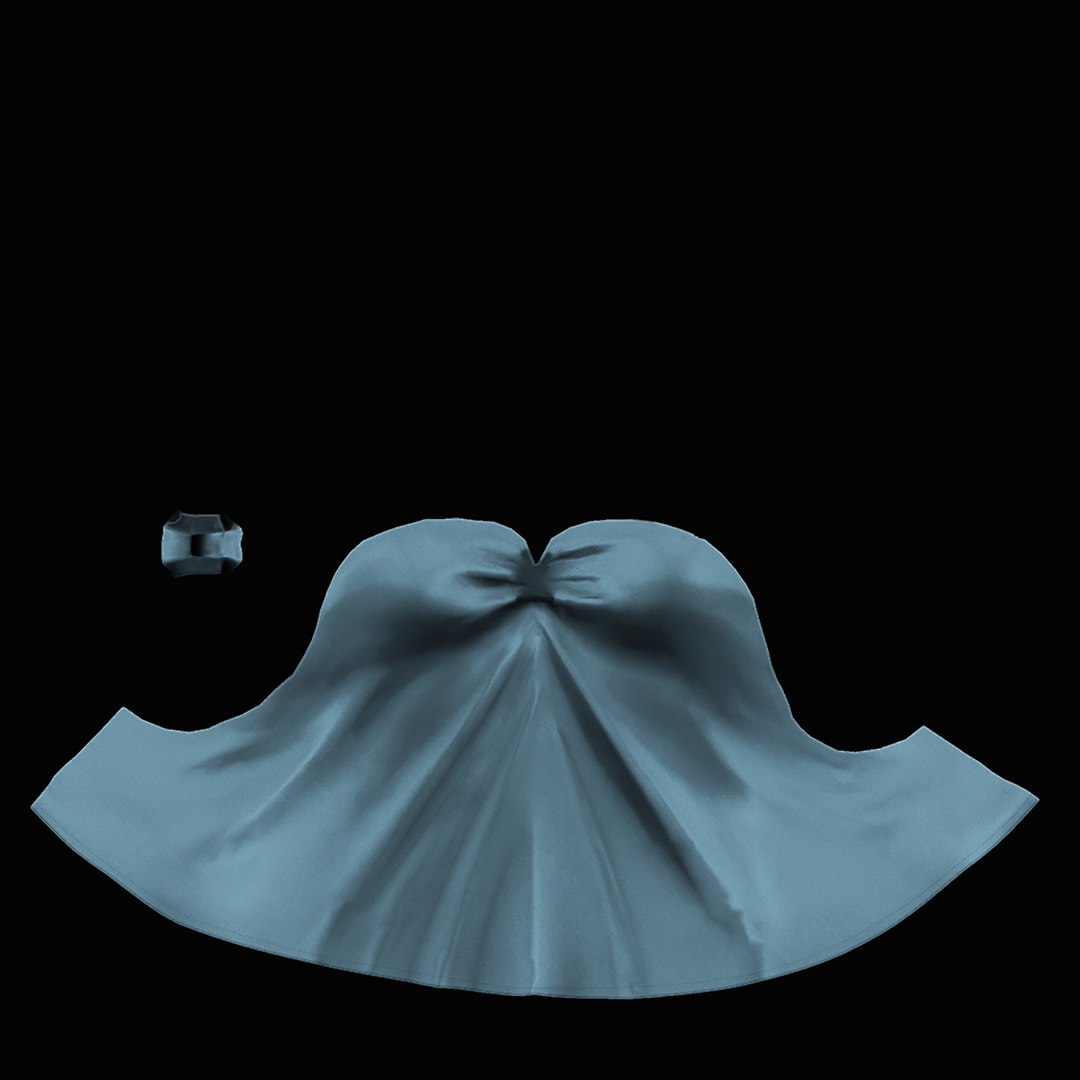 Strapless Top 3D Model - TurboSquid 1838754