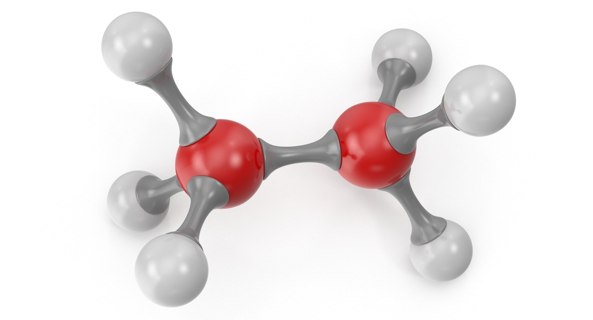 3D ethane molecular model - TurboSquid 1274306