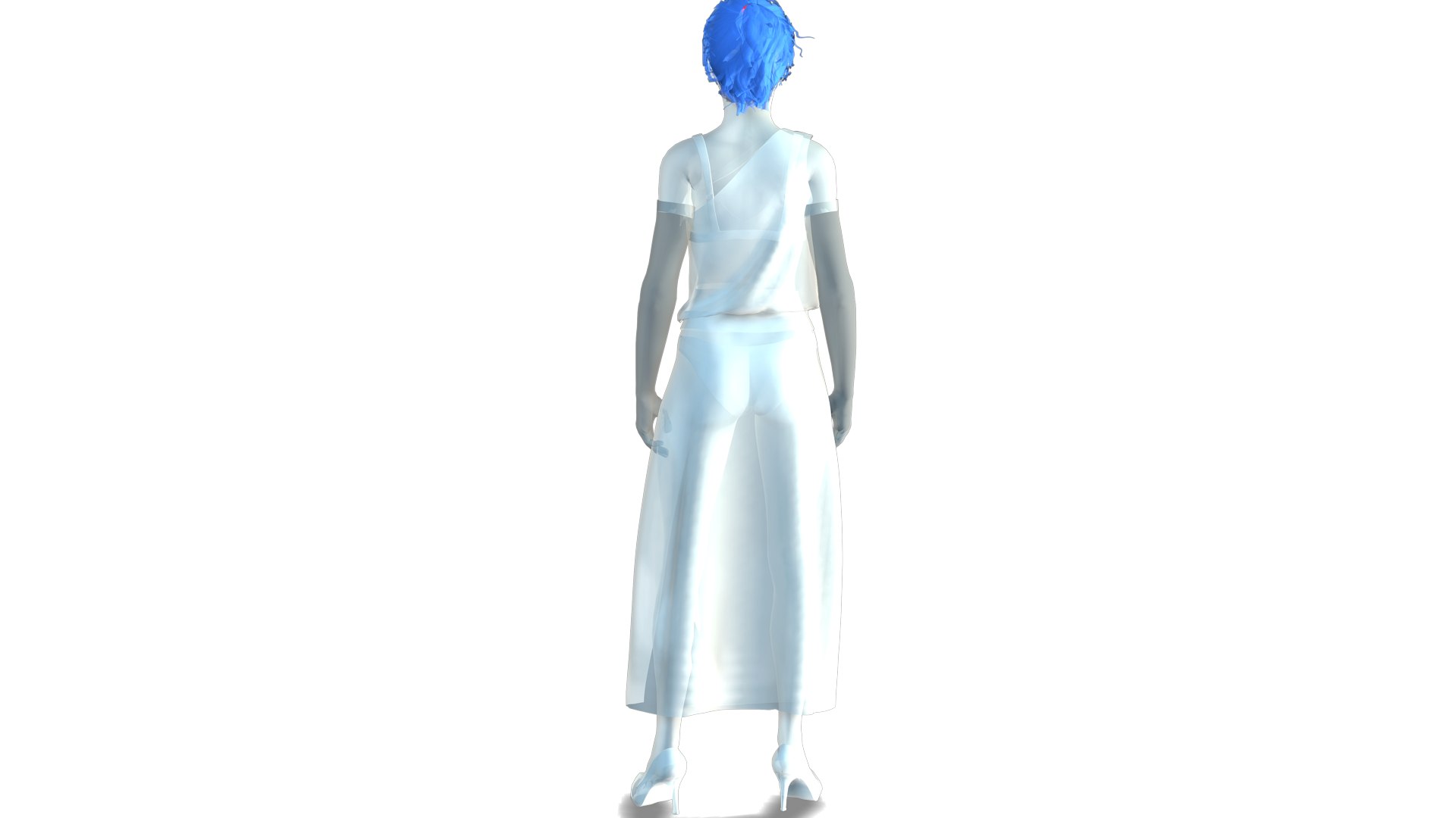 Sci-Fi Princess 3D Model Cyberpunk Royalty With Metallic Arms Model ...