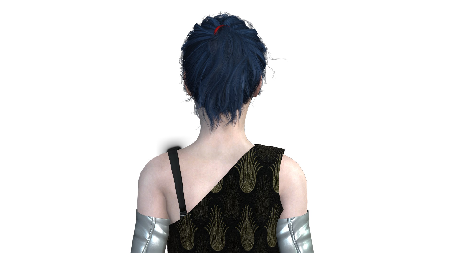 Sci-Fi Princess 3D Model Cyberpunk Royalty With Metallic Arms Model ...