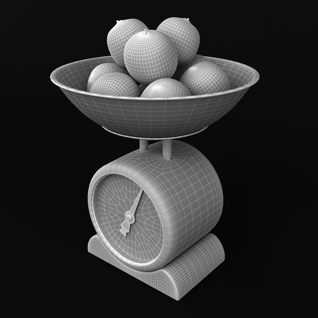 3d Model Kitchen Scales